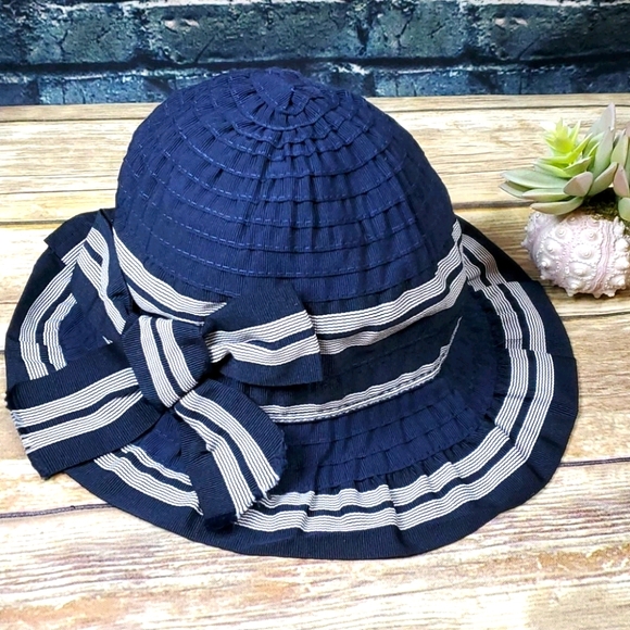 Accessories | Made In Italy Gypsy Boho Beach Navy Bucket Hat | Poshmark